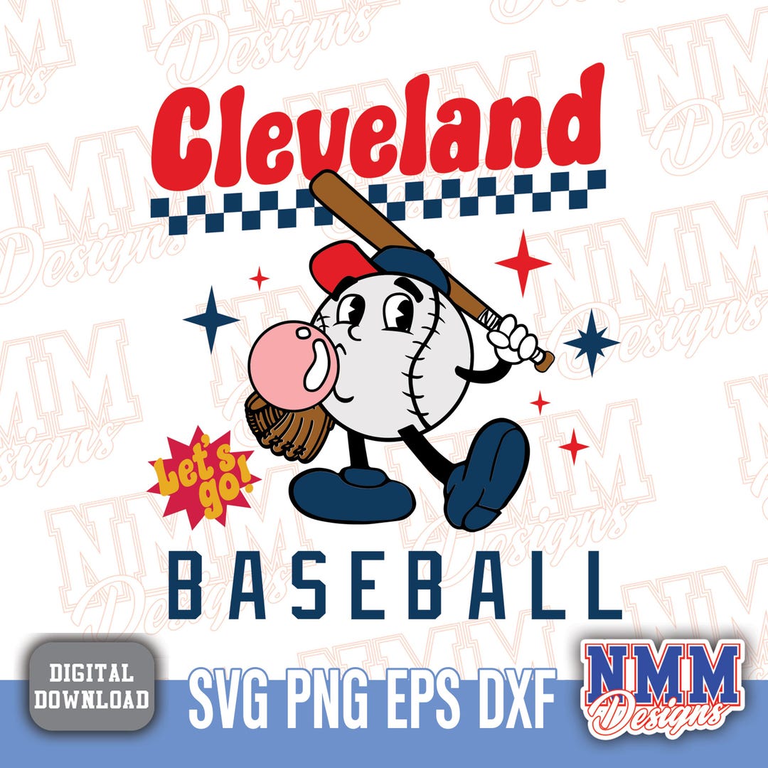 Cleveland Baseball SVG: Retro Design Cut Files (PDF & PNG) - Etsy