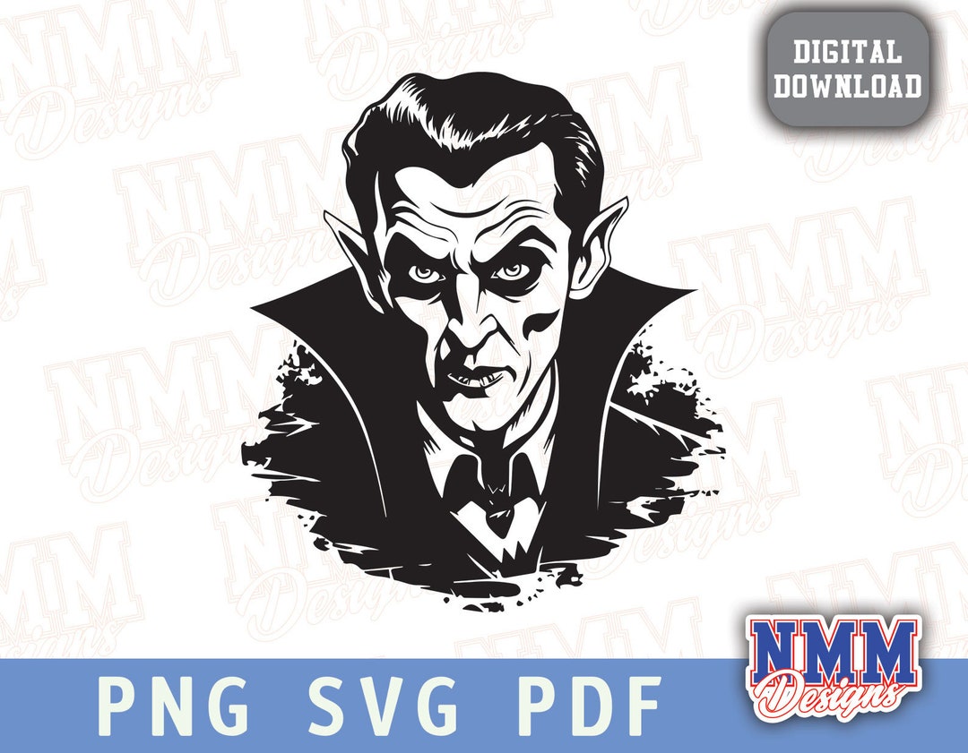 Dracula Svg, Creepy Spooky Halloween Png, Classic Movie Monsters Cut ...