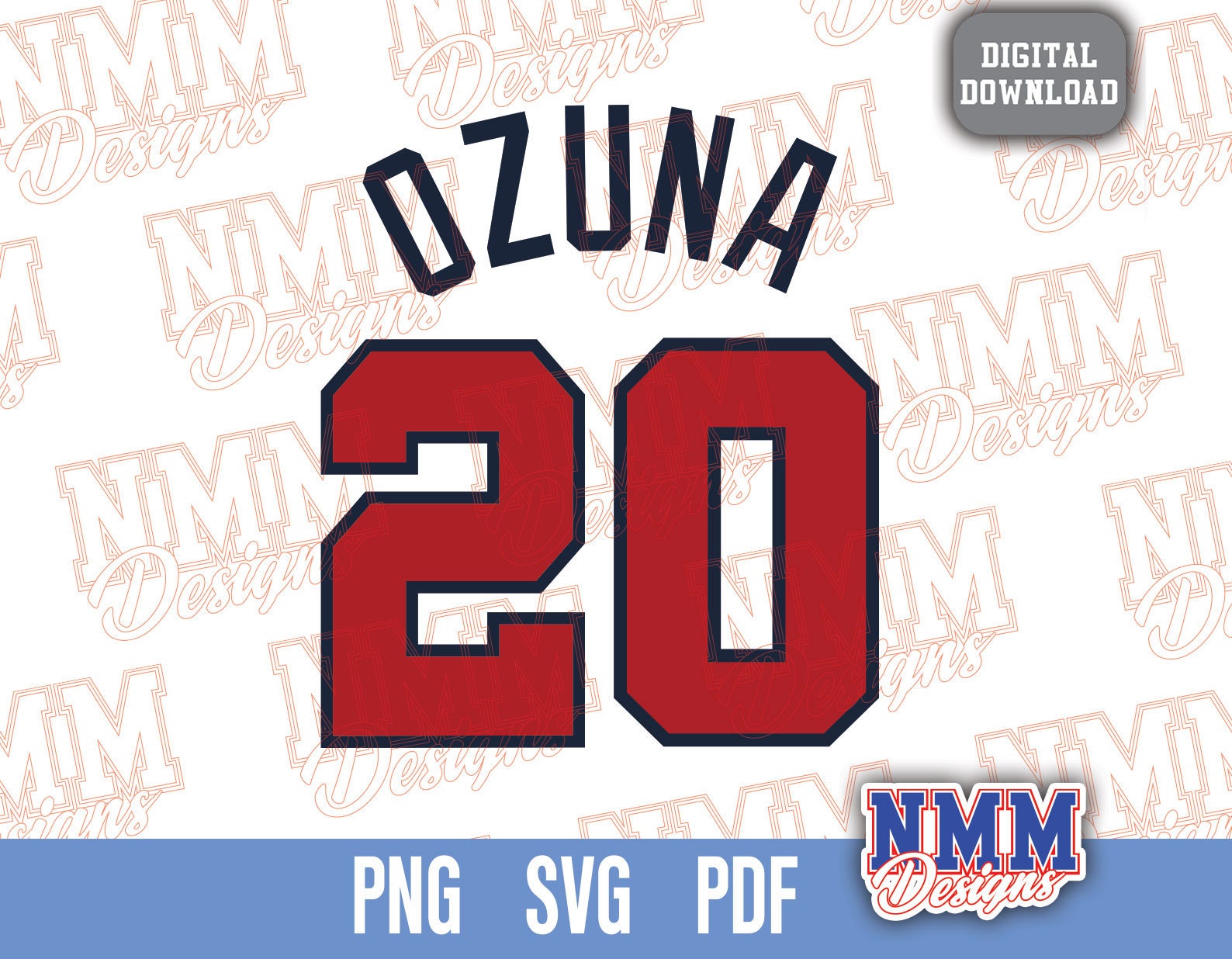 Ozuna Jersey SVG PNG: Cricut Cut File (digital Download) - Etsy