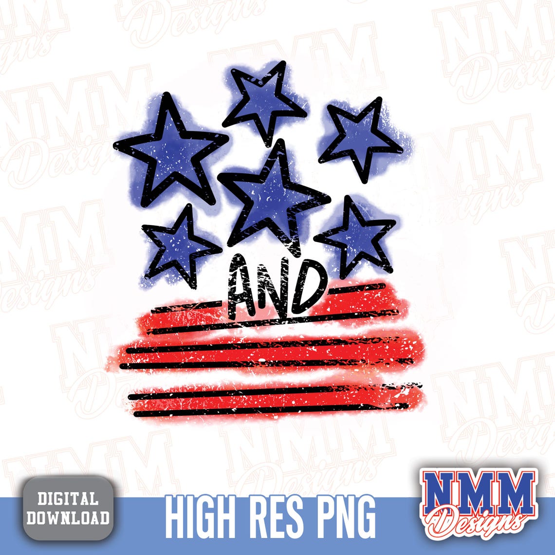 USA Flag Stars and Stripes PNG | Patriotic Clipart (digital Download ...