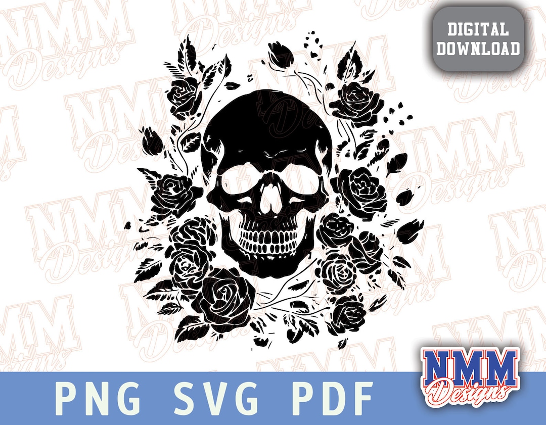 Skull SVG | Skeleton SVG | Gothic Decal T-shirt Sticker Graphics | Cut ...