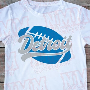 Detroit Football SVG: Vinyl Cut File for Cricut (digital Download) - Etsy