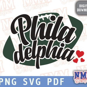 Philly Football Svg Png, Pdf, Svg Files for Cricut, Vinyl Cut File ...
