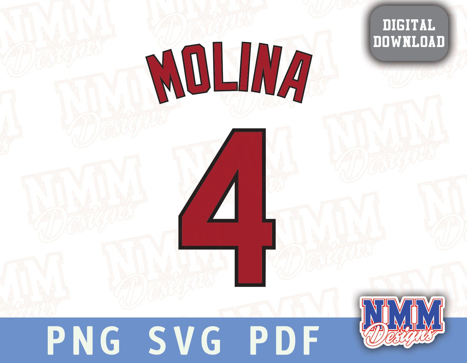 Molina Jersey Svg Png Pdf Svg Files for Cricut Vinyl Cut - Etsy Canada