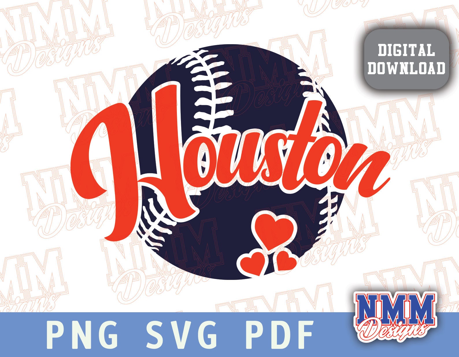 Houston Baseball Svg Png, Pdf, Svg Files for Cricut, Vinyl Cut File ...