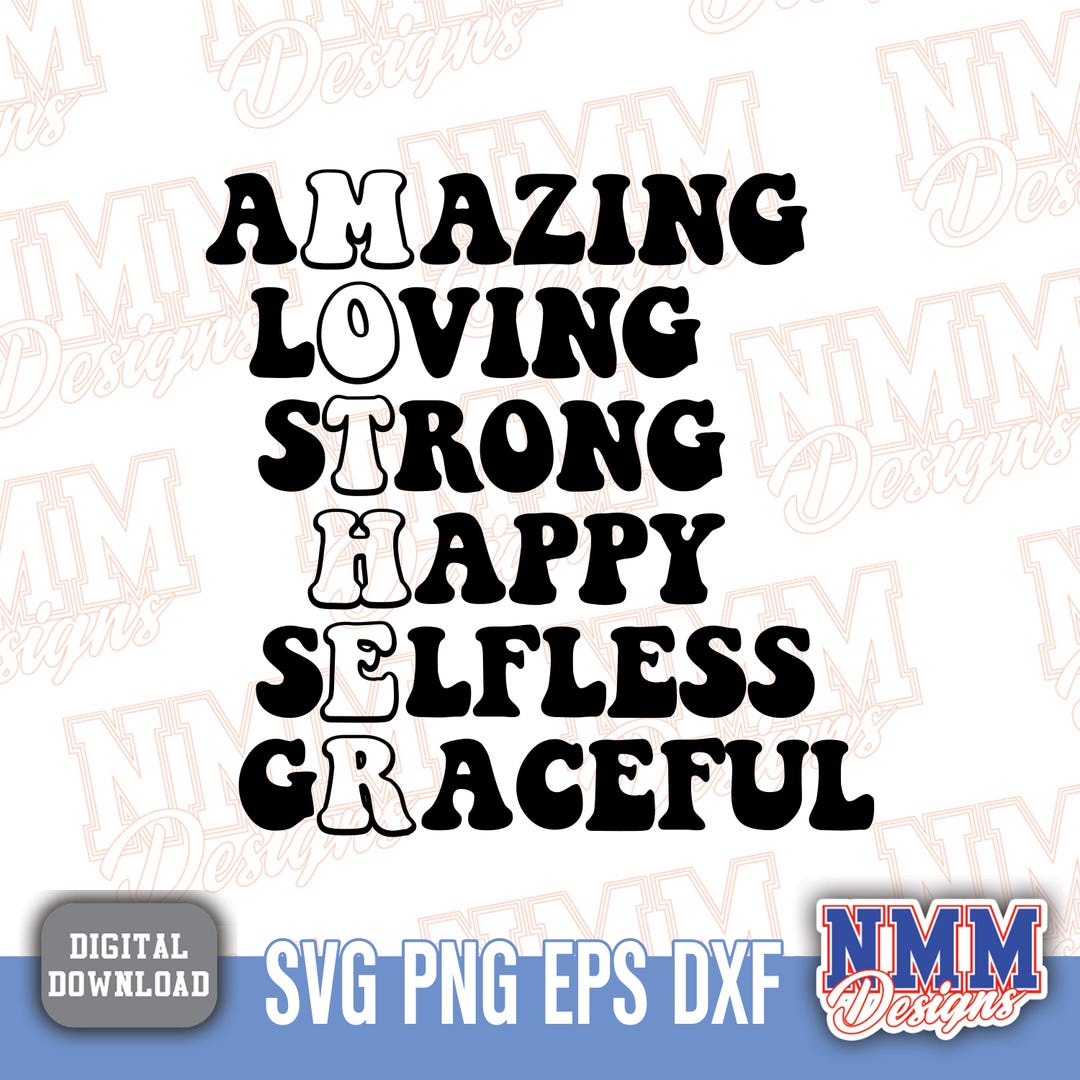 Traits of a Mother Svg, Mom Life SVG, Mothers Day Gift, Shirt Design ...