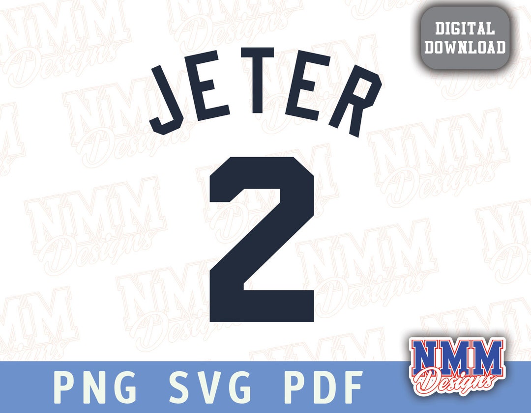 Jeter Jersey Svg Png, Pdf, Svg Files for Cricut, Vinyl Cut File, for ...
