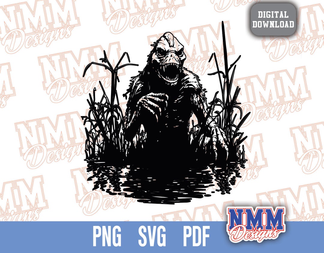 Swamp Creature SVG | Monster SVG | Gothic Decal T-shirt Sticker ...