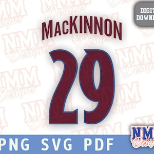 Mackinnon Jersey #29 SVG PNG PDF: Cricut Cut File (digital Download) - Etsy