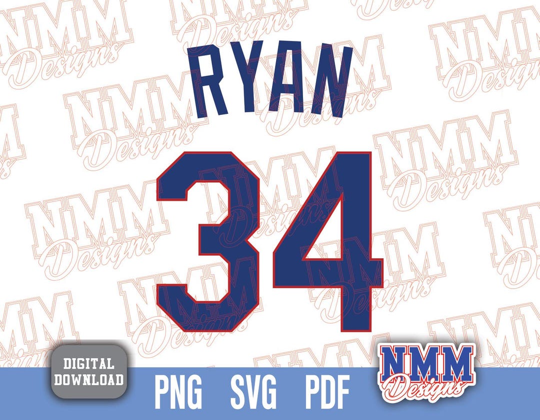 Ryan Jersey Svg Png, Pdf, Svg Files for Cricut, Vinyl Cut File, for ...