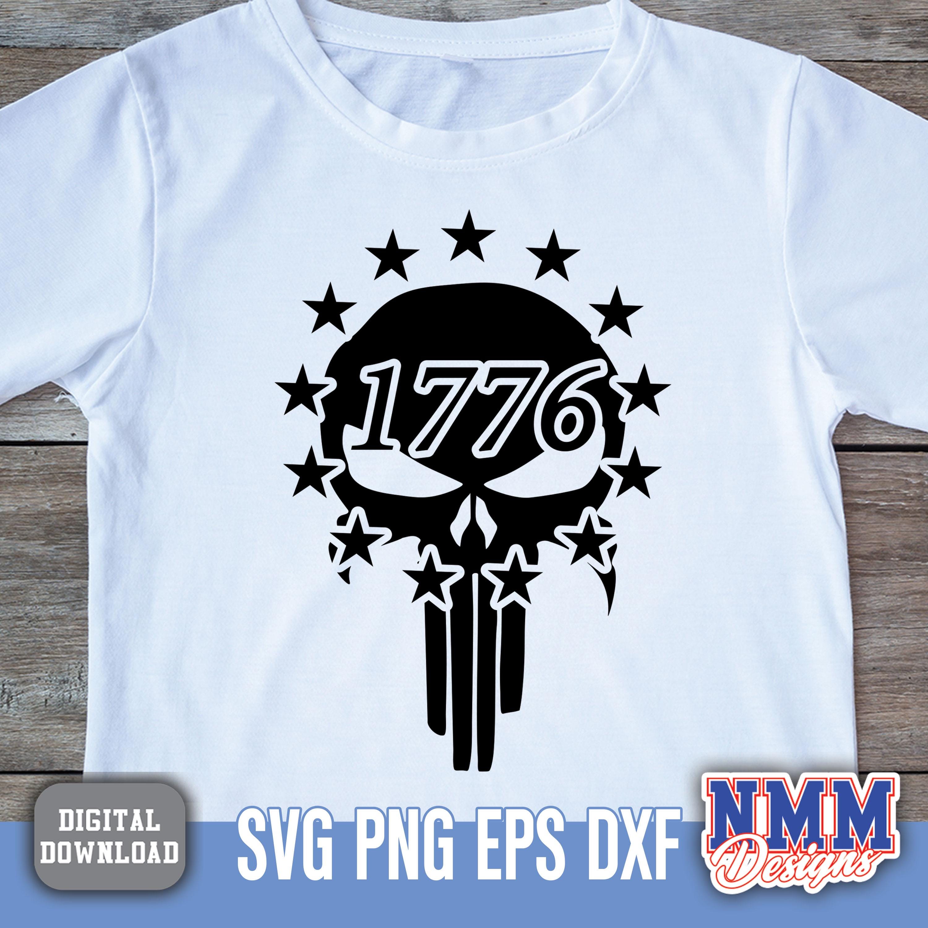 1776 Skull SVG PNG - Patriotic American Revolution Digital Clipart for ...
