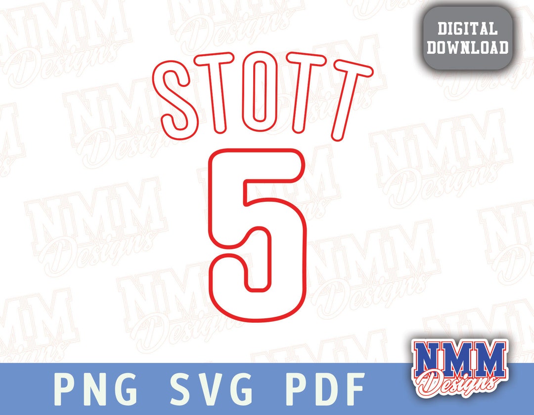 Stott Jersey Svg Png, Pdf, Svg Files for Cricut, Vinyl Cut File, for ...