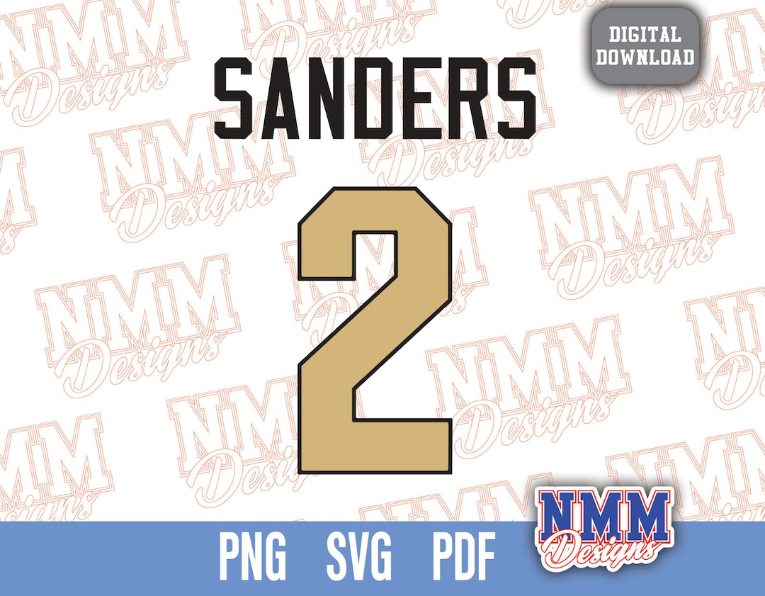 Sanders Jersey SVG: School Sports Iron on Design (digital Download) - Etsy
