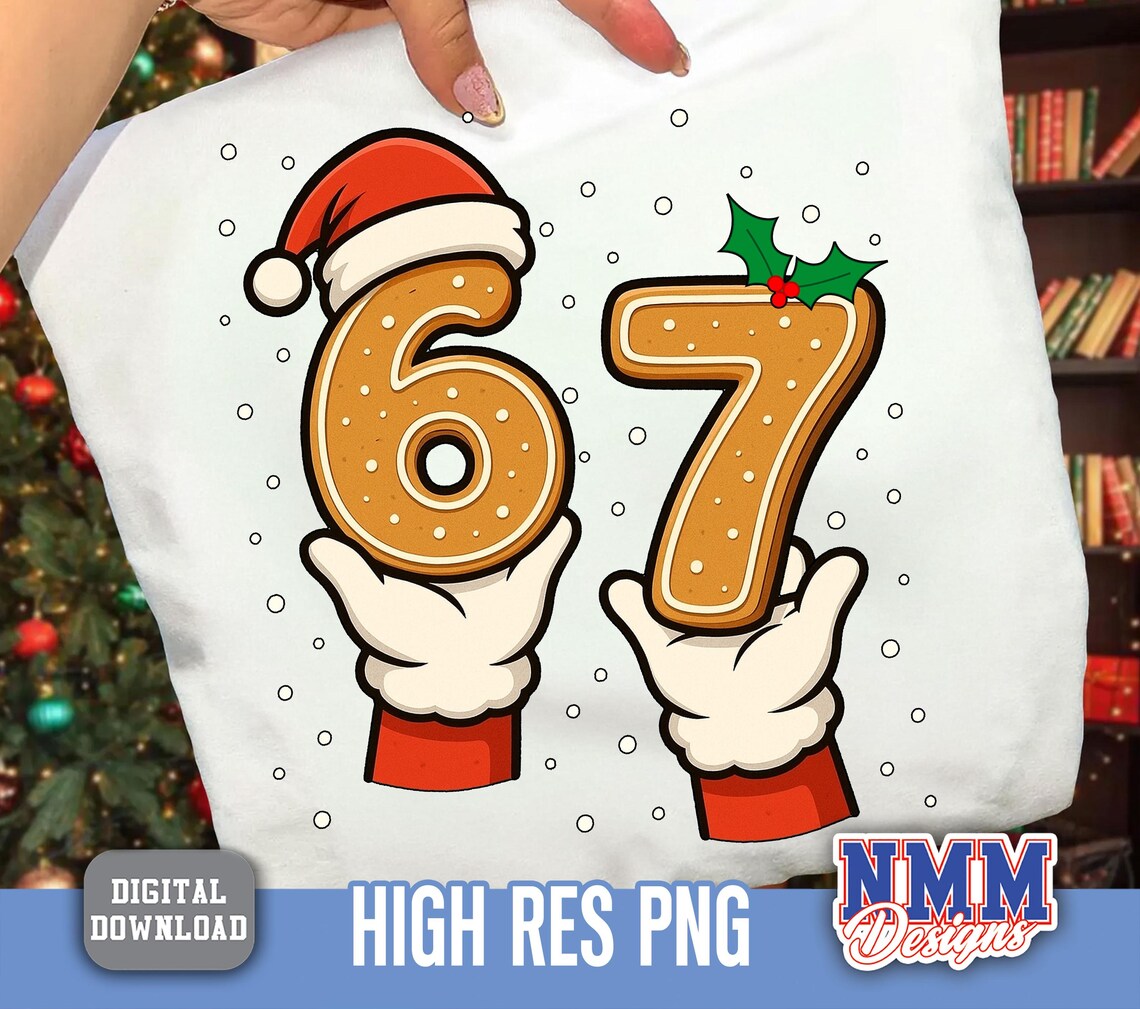 Christmas 67 PNG, Checkered Gingerbread Meme (digital Download) - Etsy
