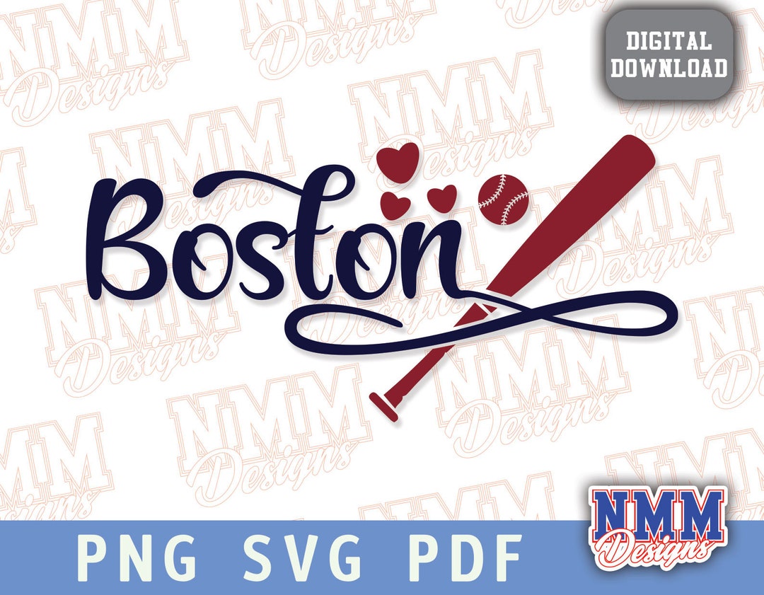 Boston Baseball Svg Png, Pdf, Svg Files for Cricut, Vinyl Cut File ...