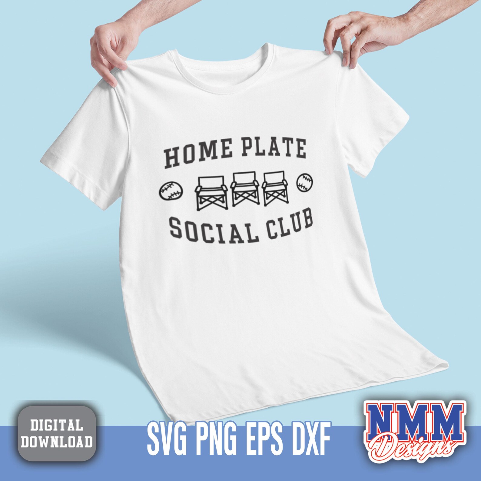 Home Plate Social Club Baseball Softball SVG | Instant Download for ...