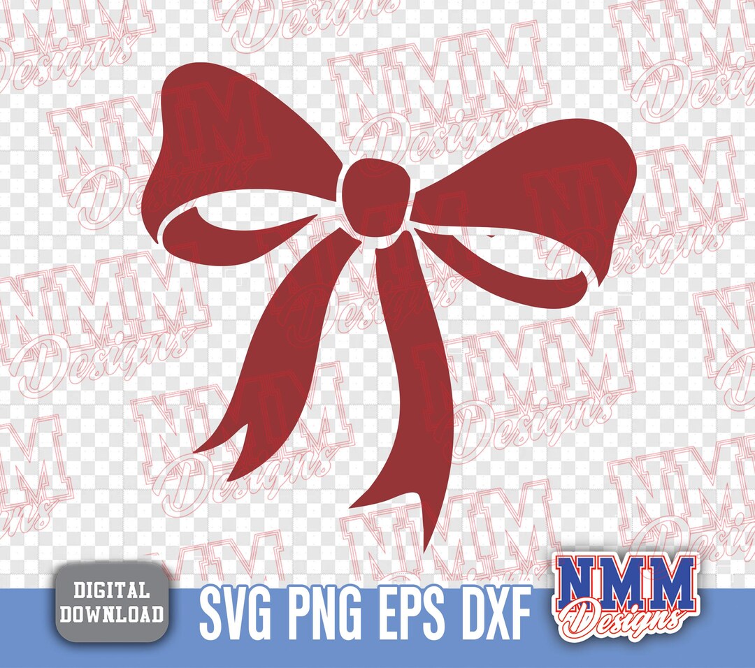 Bow SVG File: Ribbon Present Decoration Clipart, Cricut and Laser Cut ...