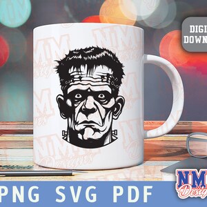 Frankenstein Svg, Creepy Spooky Halloween Png, Classic Movie Monsters ...