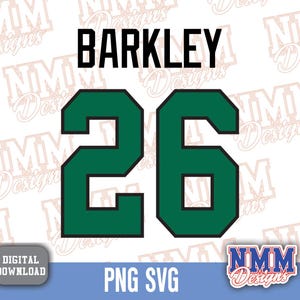 Barkley Jersey svg png, pdf, svg Dateien für Cricut, Vinylschnittdatei ...