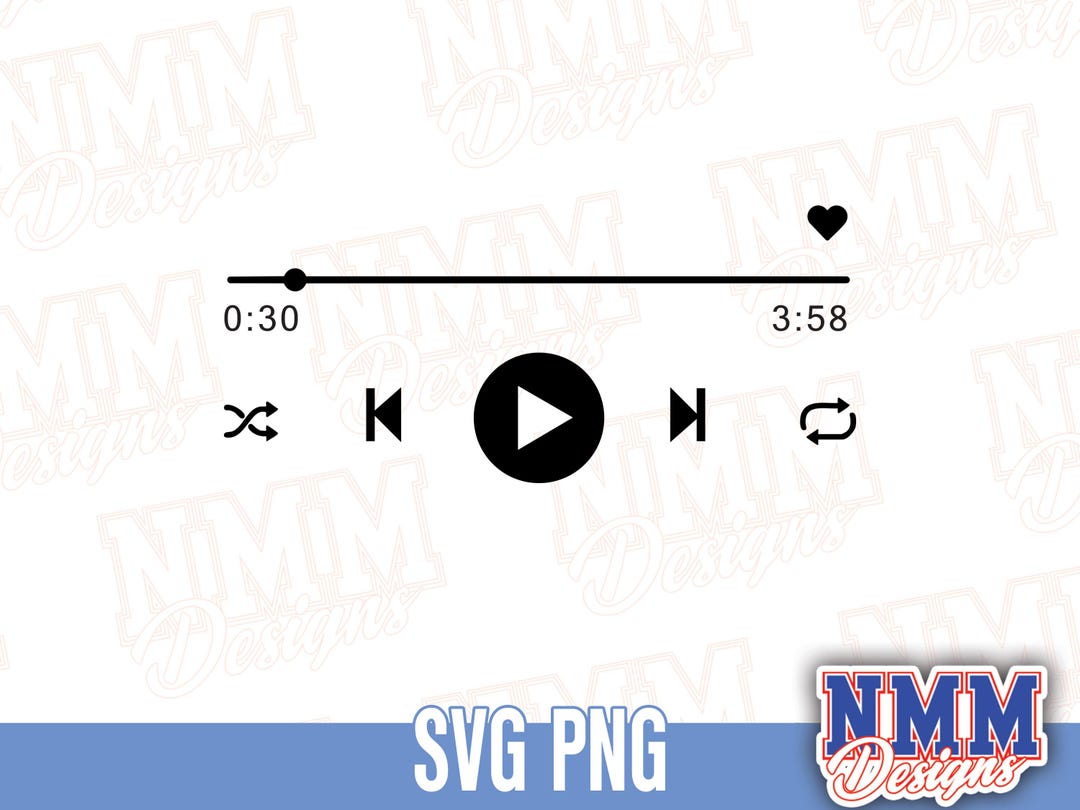 Audio Control Buttons SVG: Music Player Art (digital Download) - Etsy