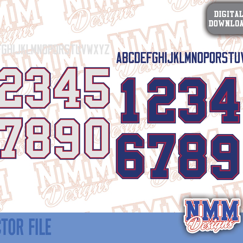Buffalo Numbers Svg - Etsy