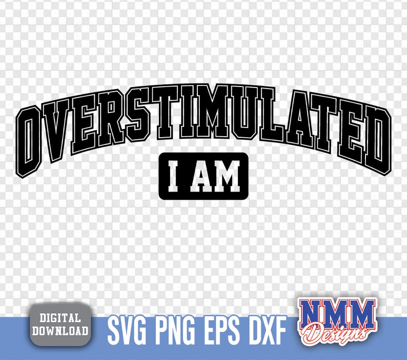 Overstimulated SVG (digital Download) - Etsy