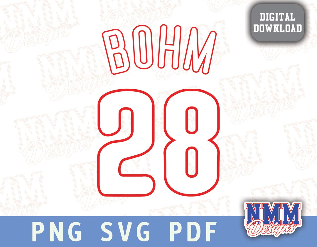 Bohm Jersey Svg Png, Pdf, Svg Files for Cricut, Vinyl Cut File, for ...