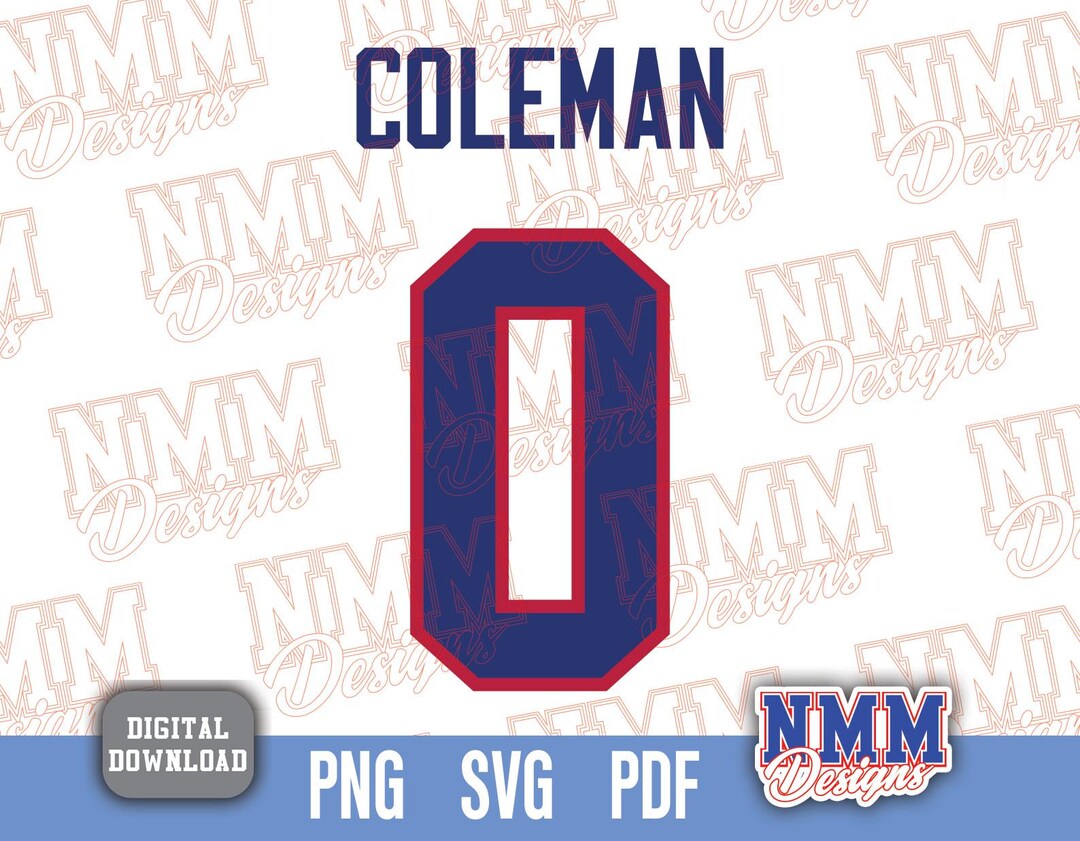 Coleman Jersey SVG: School Sports Iron-on (digital Download) - Etsy
