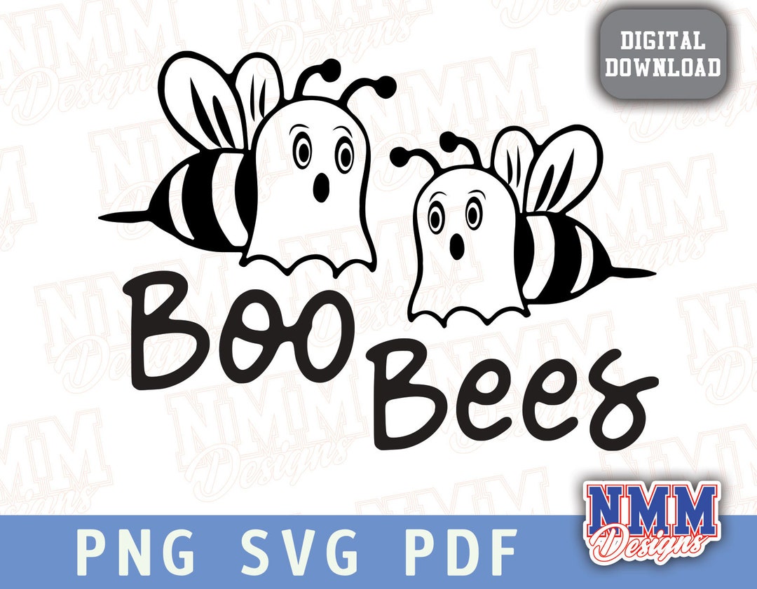 Boo Bees Design PNG, SVG Svg PDF Png, Design for T-shirt Cricut Cut ...
