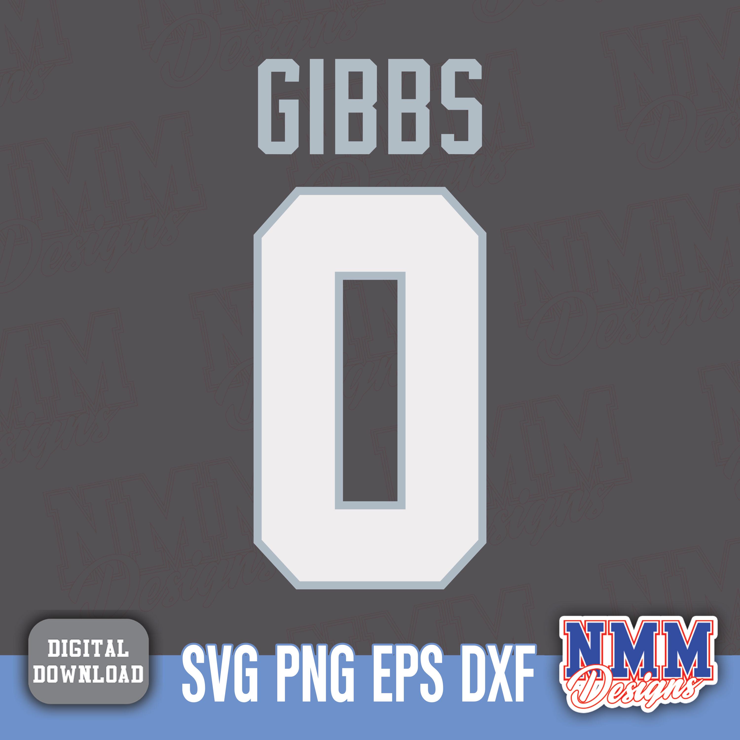 Gibbs Jersey SVG: School Sports Iron-on Design (digital Download) - Etsy