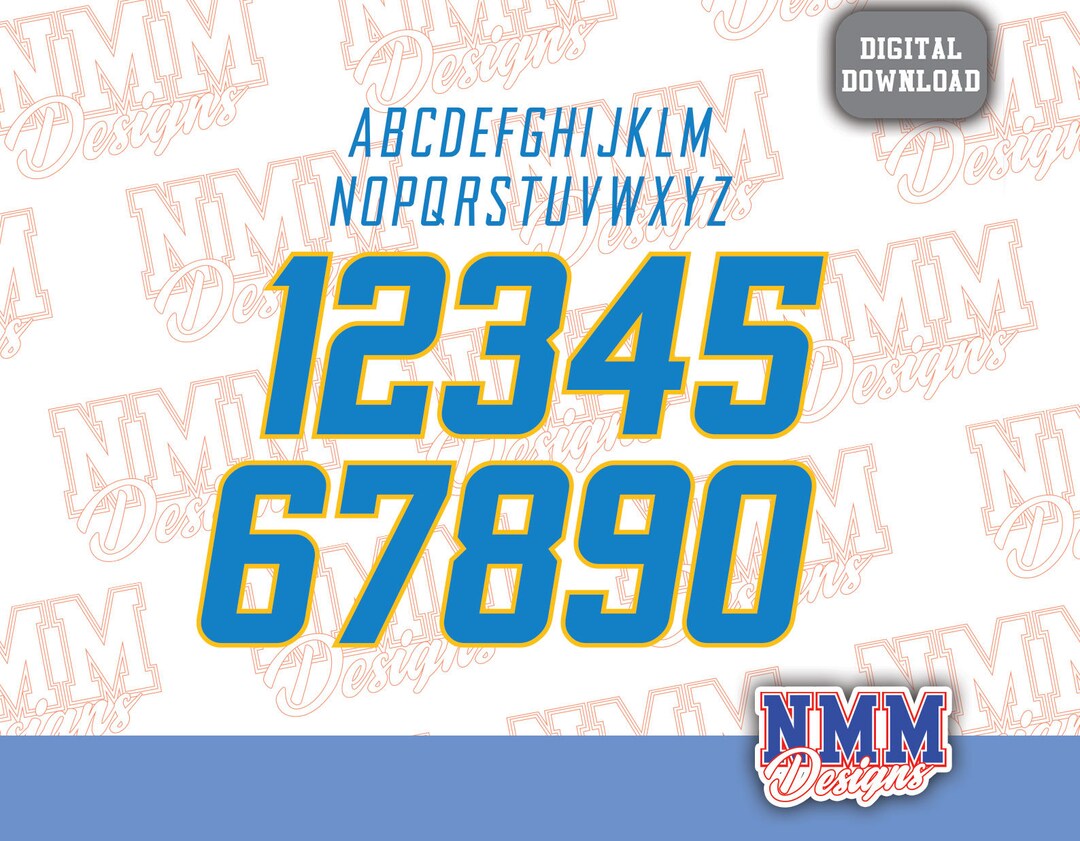 Los Angeles Sports SVG Football Team Shirt Jersey Letters File Sports ...