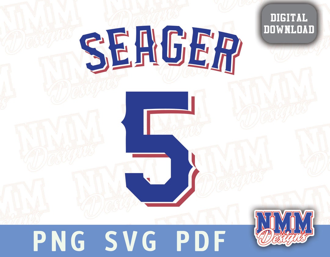 Seager Jersey Svg Png, Pdf, Svg Files for Cricut, Vinyl Cut File, for ...