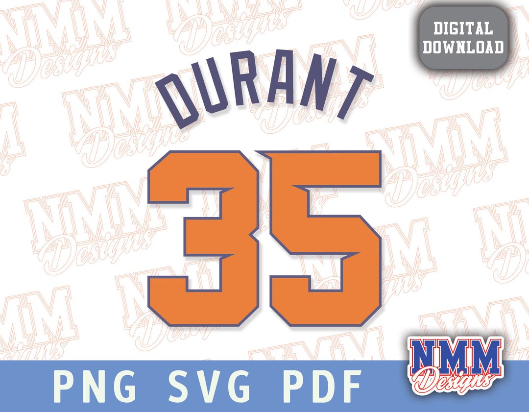 Durant Jersey Svg Png Pdf Svg Files for Cricut Vinyl Cut - Etsy