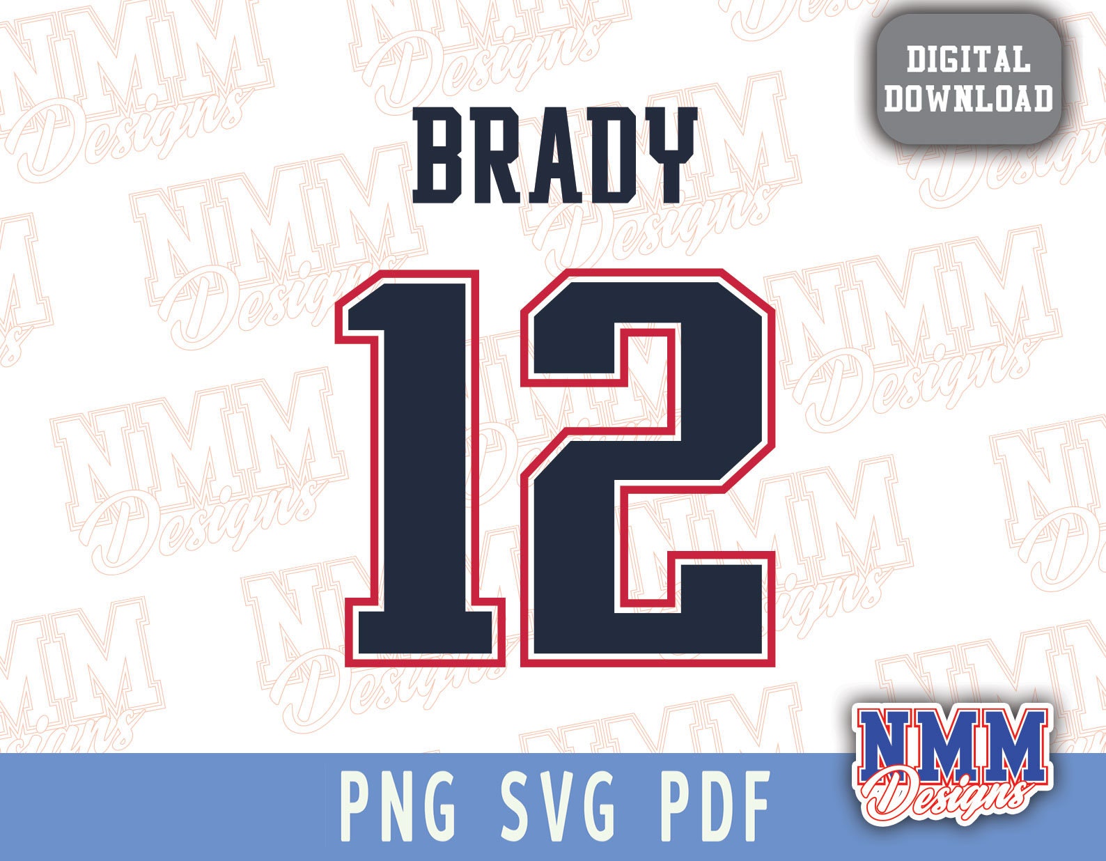 Brady Jersey SVG: Football Shirt & Mug Iron-on (digital Download) - Etsy