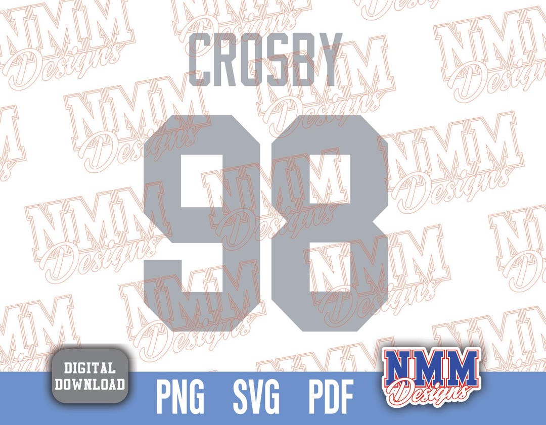 Crosby Jersey Svg Png, Pdf, Svg Files for Cricut, Vinyl Cut File, for ...