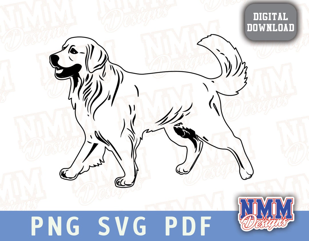 Golden Retriever Svg, Golden Retriever, Dog Svg, Dog Mom Svg, Dog Dad ...