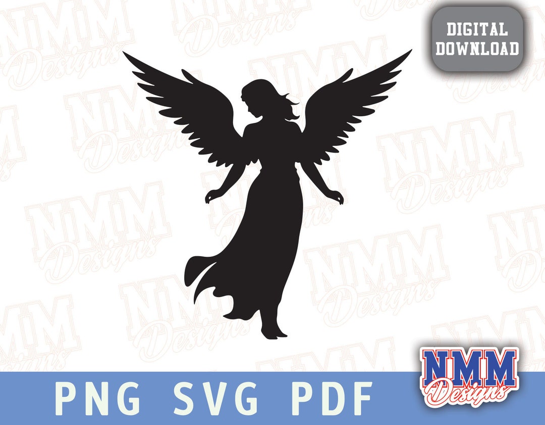 Angel, Angel Wings Cut File - SVG Instant Download Digital Download ...