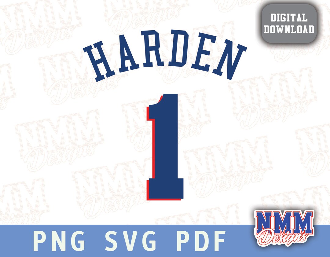 Harden Jersey Svg Png, Pdf, Svg Files for Cricut, Vinyl Cut File, for ...