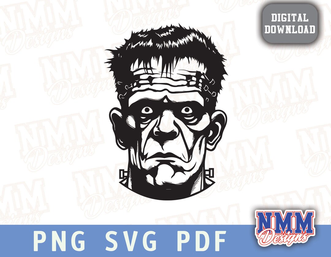 Frankenstein Svg, Creepy Spooky Halloween Png, Classic Movie Monsters ...