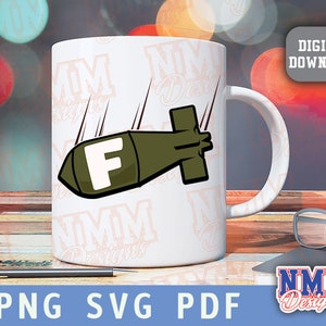 F-bomb SVG: Tattoo Design Vector Cut Files (digital Download) - Etsy