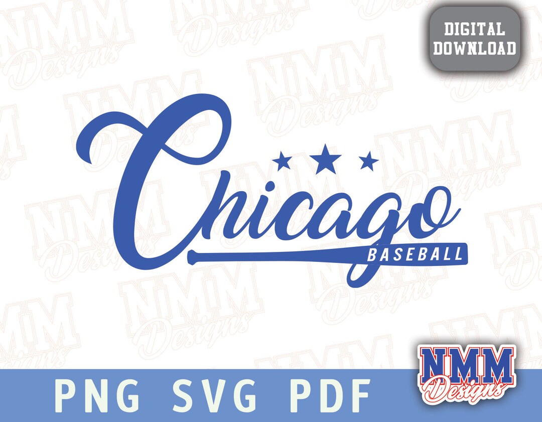CHI Svg, Chicago Baseball, Distressed, Png, Dxf, Svg Files for Cricut ...