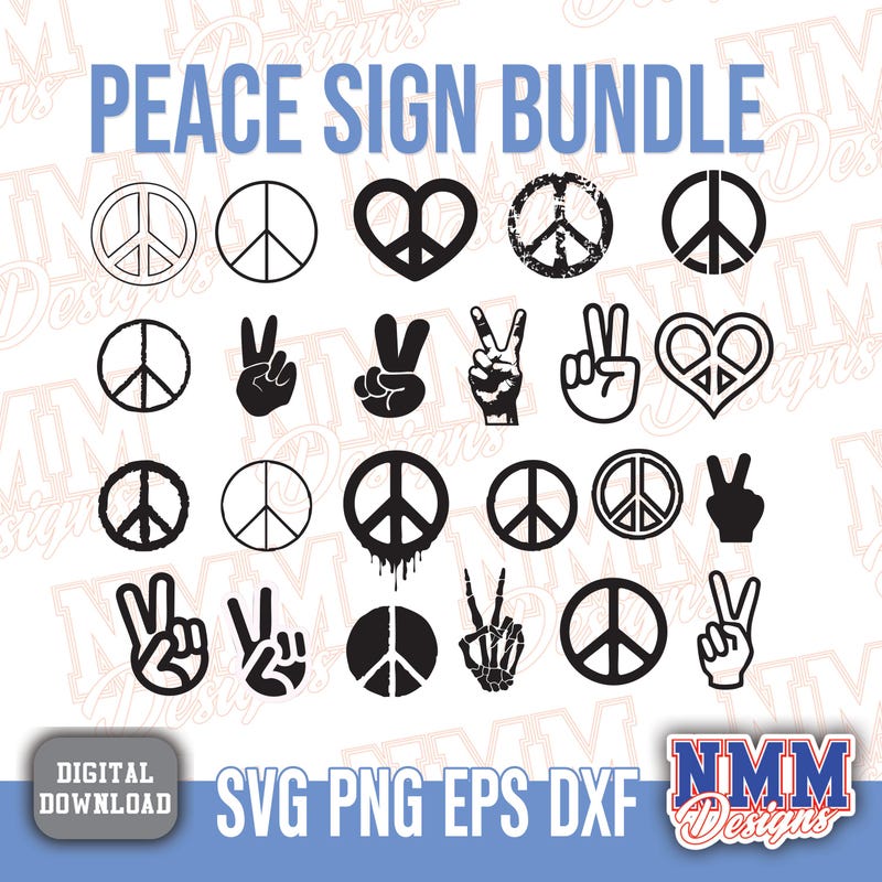 Peace Sign Svg - Etsy