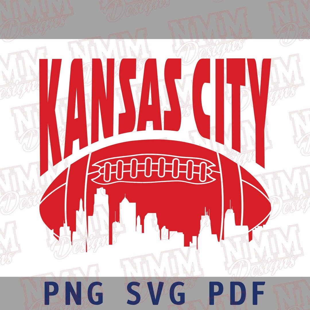 Kansas City Football SVG: Design (digital Download) - Etsy