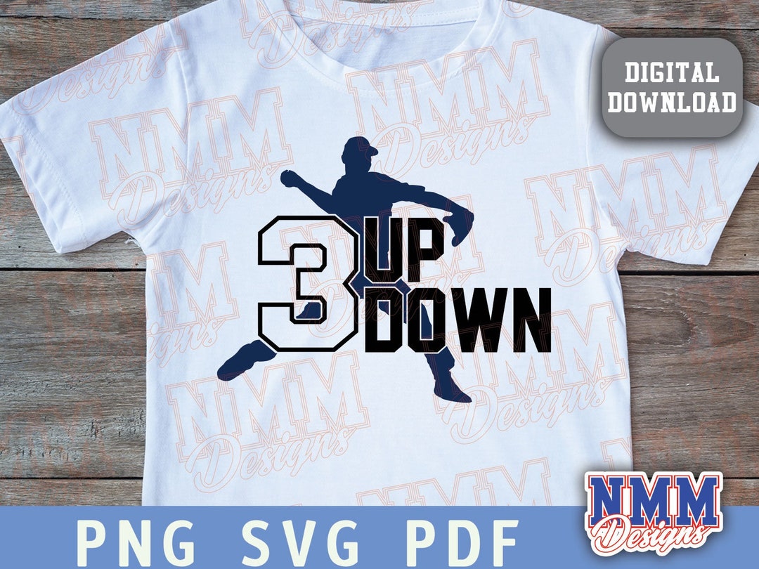 3 up 3 Down Sports Svg Png, Pdf, Svg Files for Cricut, Vinyl Cut File ...