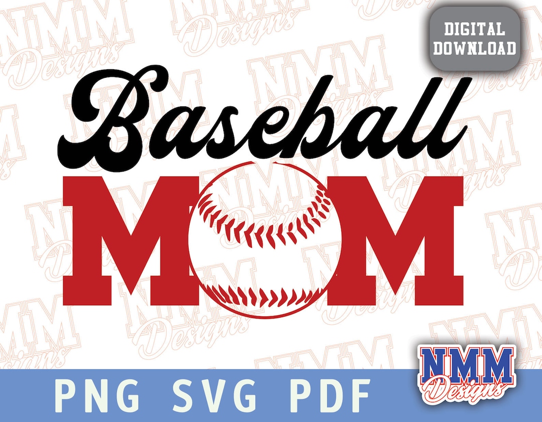 Baseball Mom Sports SVG Team Shirt File School Sports Studio3 Vinyl ...