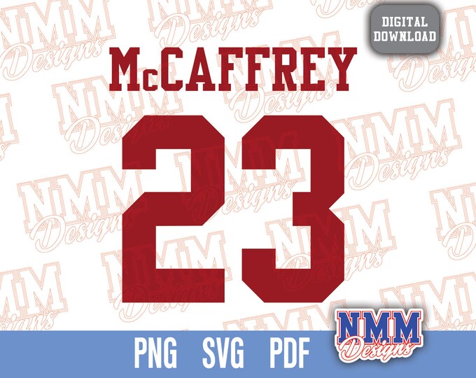 Christian Mccaffrey Design PNG Digital Instant Download - Etsy