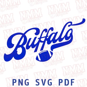 Buffalo Football Svg Png, Pdf, Svg Files for Cricut, Vinyl Cut File ...