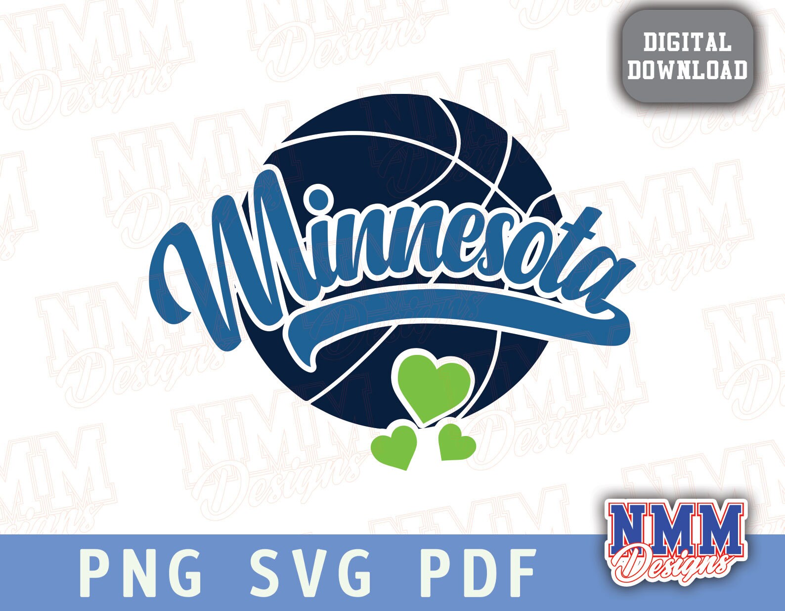 Minnesota Basketball Svg Png, Pdf, Svg Files for Cricut, Vinyl Cut File ...