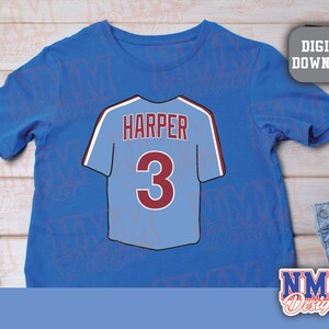 Harper Jersey Svg Png, Pdf, Svg Files for Cricut, Vinyl Cut File, for ...