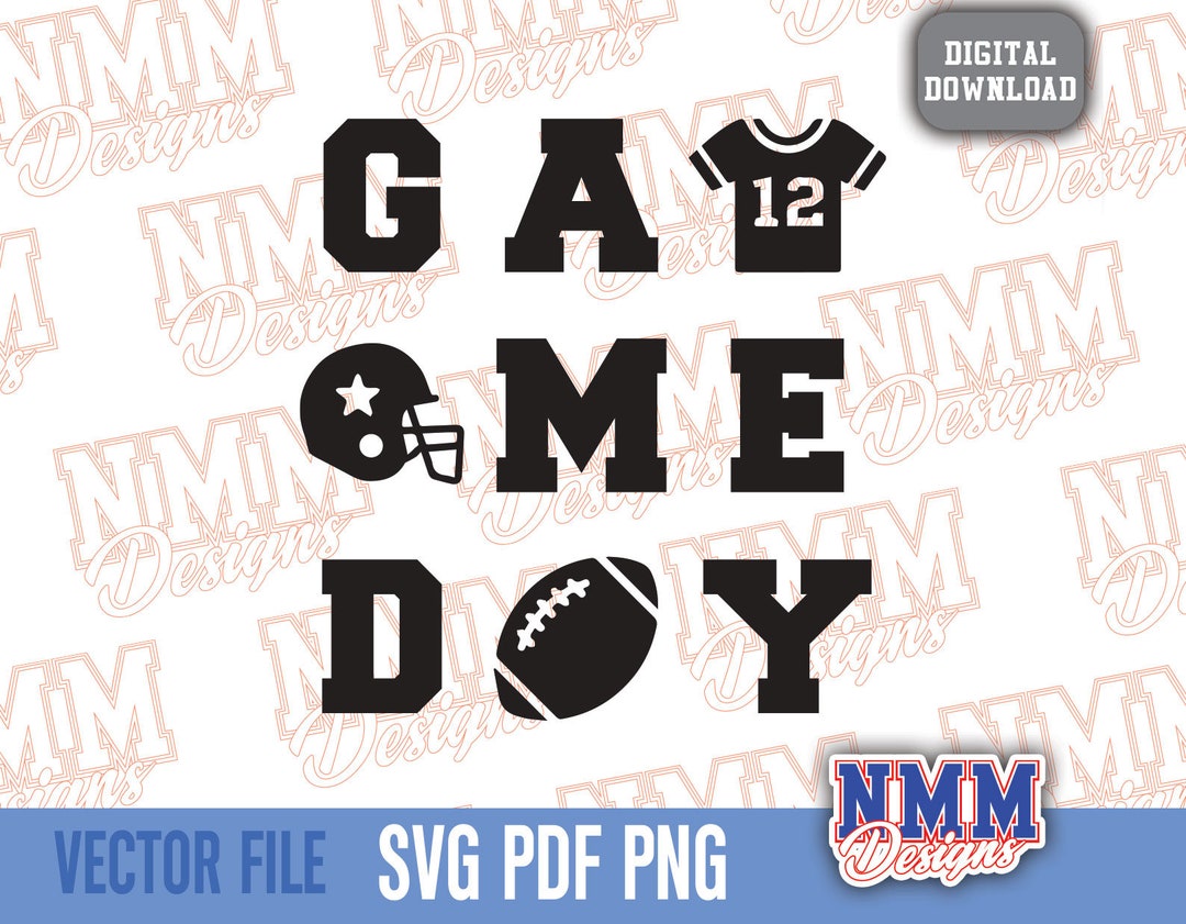 Gameday SVG Football, Sports Svg Png, Pdf, Svg Files for Cricut, Vinyl ...